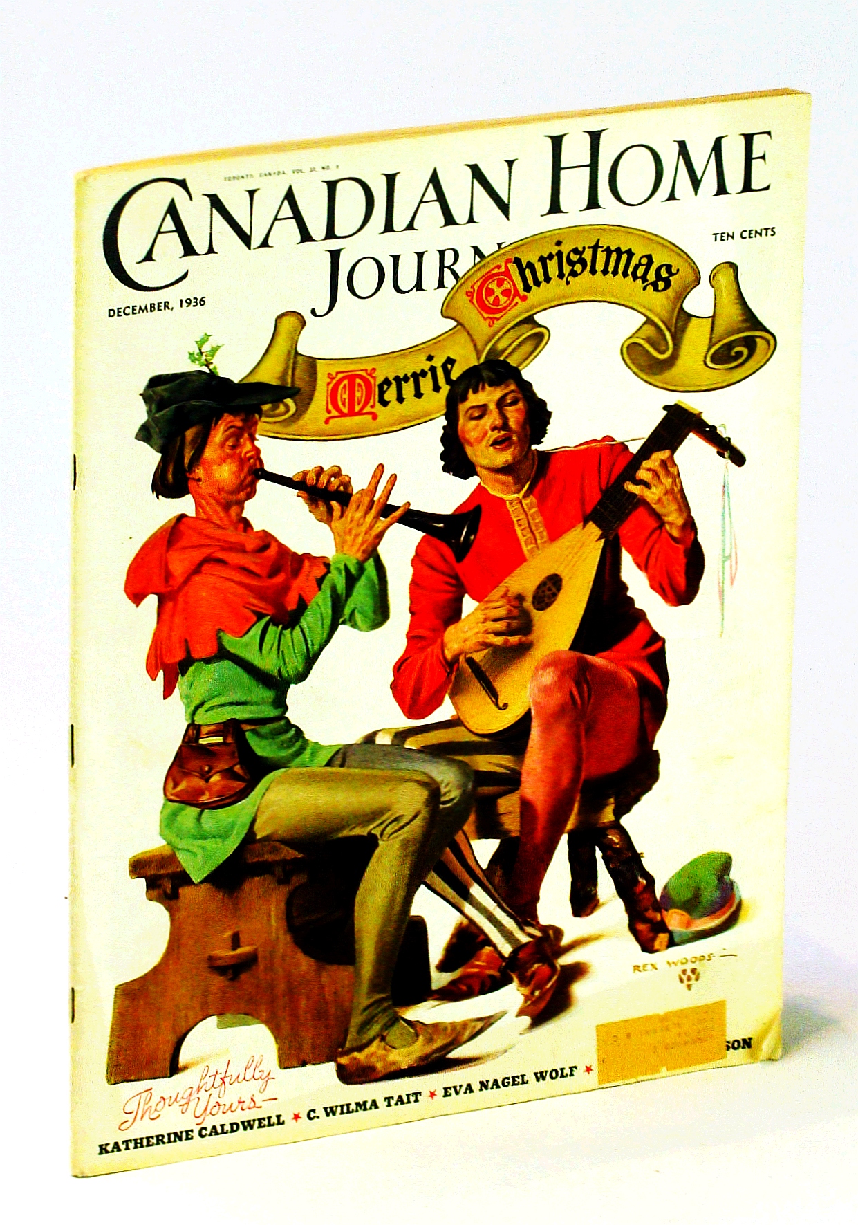 Canadian Home Journal, February 1942 *Great Two-Page War Bond Ad*