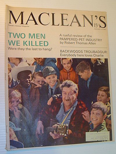 Maclean's Magazine, 18 September 1965 *Cover Photo of Charlie ...