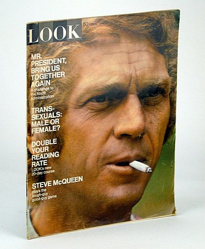 Look Magazine, January (Jan.) 27, 1970 - Steve McQueen Cover Photo ...