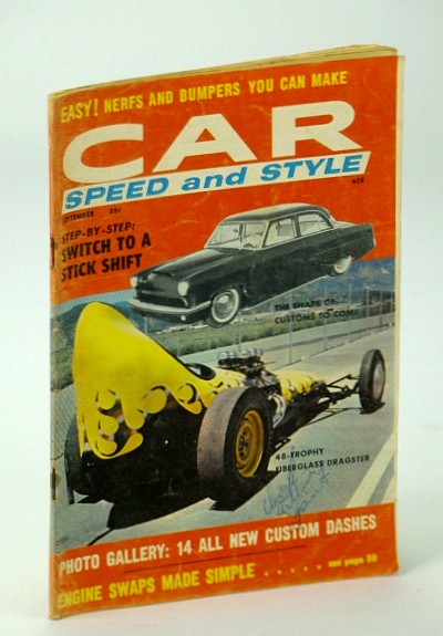 Car Speed and Style Magazine, September (Sept.) 1958, Volume 2 Number 3 ...