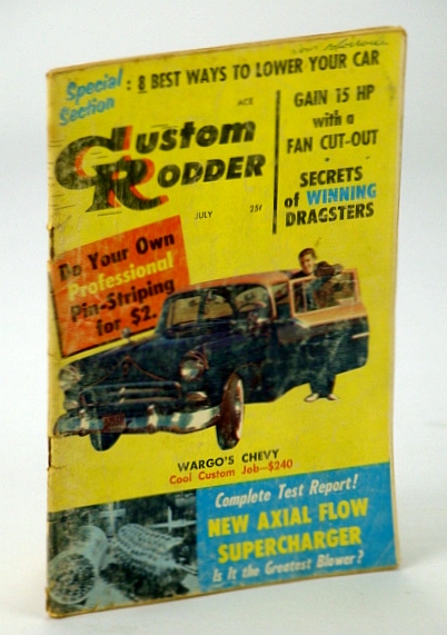 Custom Rodder Magazine, July 1957, Volume 1, Number 2 - Cover Photo of ...