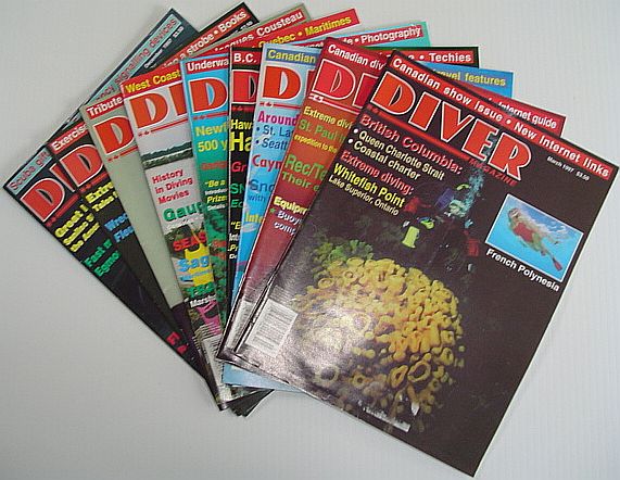 Diver Magazine: 9 Issues from 1997