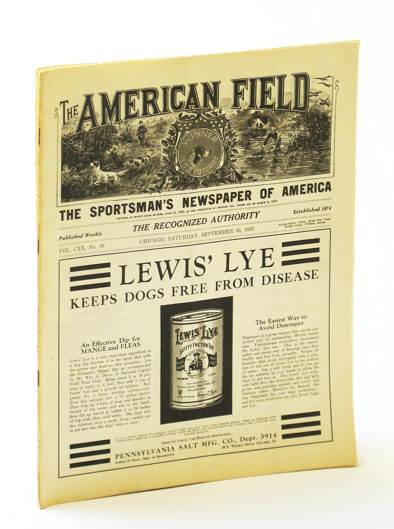 The American Field - The Sportsman's Newspaper [Magazine] of America ...
