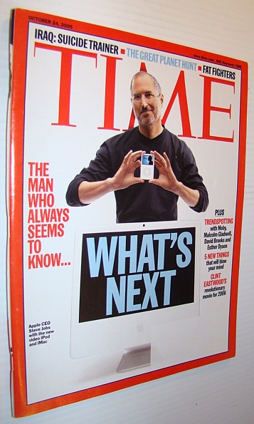 Time Magazine, October 24, 2005 *Steve Jobs iPod and iMac Cover*