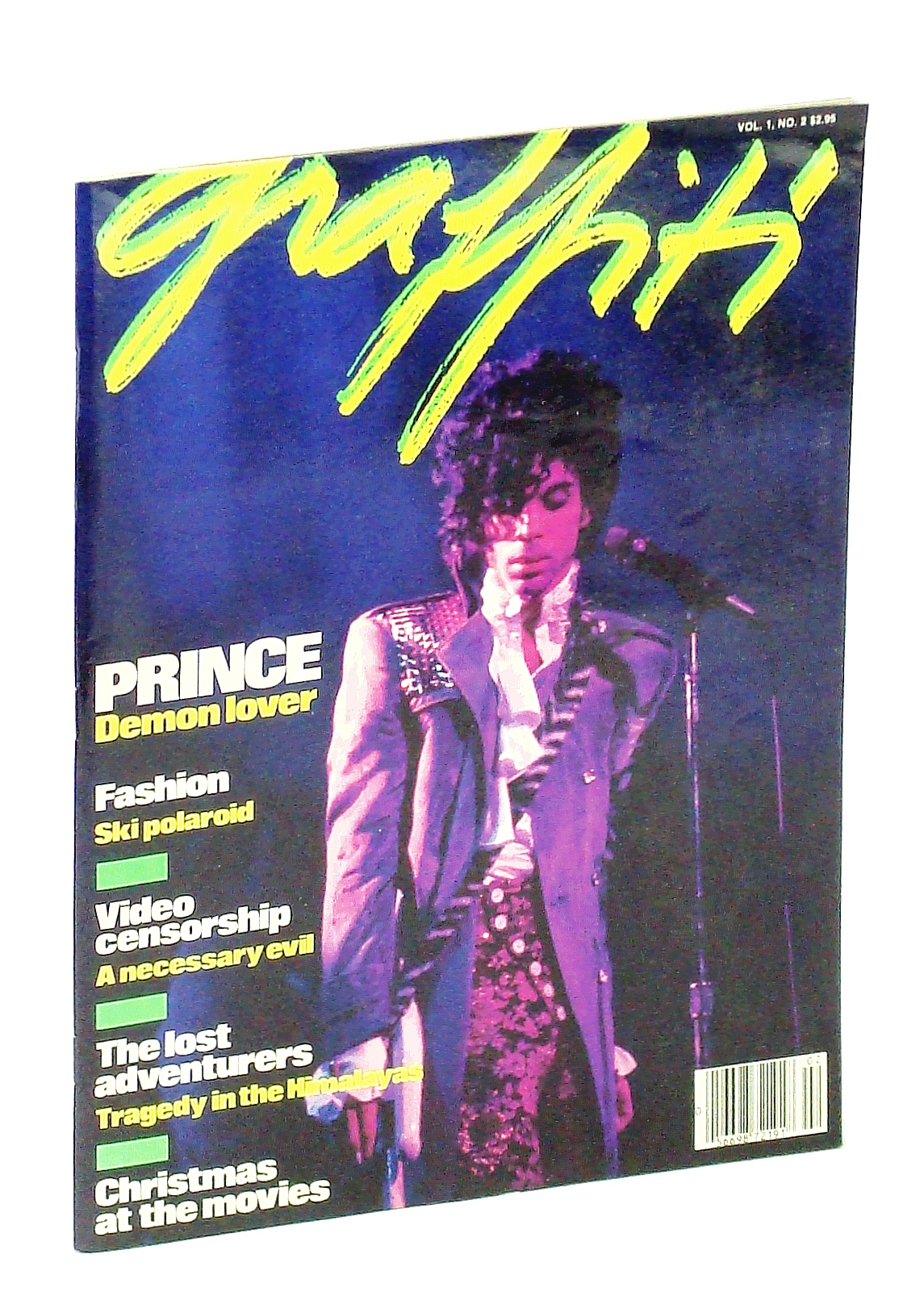 Graffiti [Magazine] Vol 1 No. 2, November 1984 - Prince Cover Photo