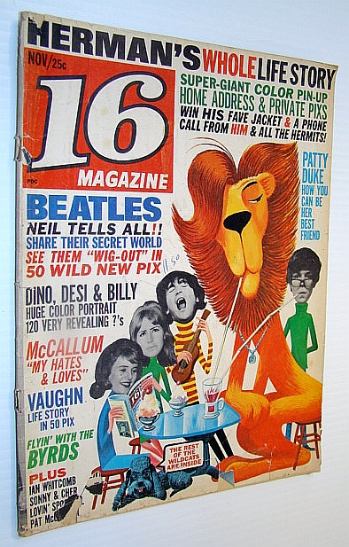 16 (Sixteen) Magazine, December 1965, Volume 7, Number 7 - Beach Boys ...
