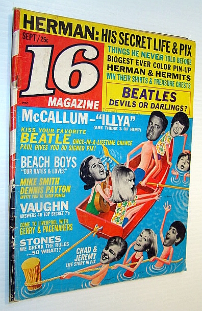 16 (Sixteen) Magazine, September 1965, Volume 7, Number 4 - Herman's ...