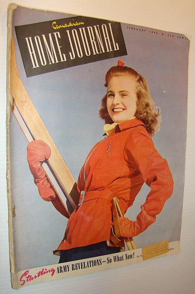 Canadian Home Journal, February 1942 *Great Two-Page War Bond Ad*