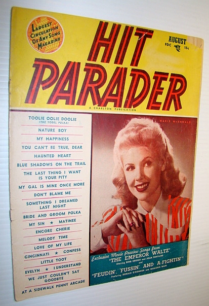 Hit Parader Magazine, August 1954 Vol. XII No. 9