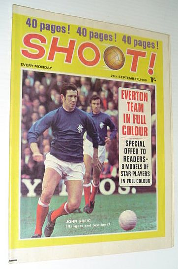 SHOOT! Soccer/Football Magazine, 27 September 1969 *EVERTON TEAM IN ...