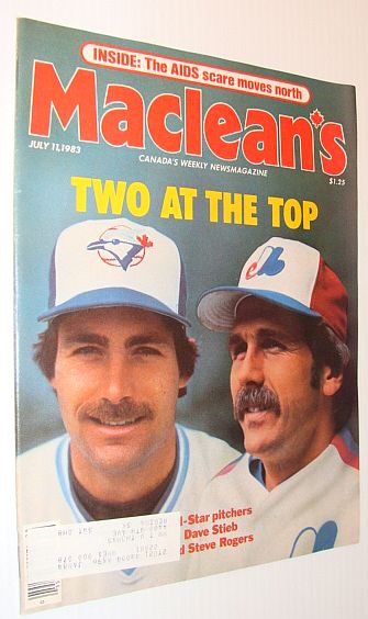 Maclean's Magazine, July 11, 1983 *COVER PHOTOS OF PITCHERS DAVE STEIB ...
