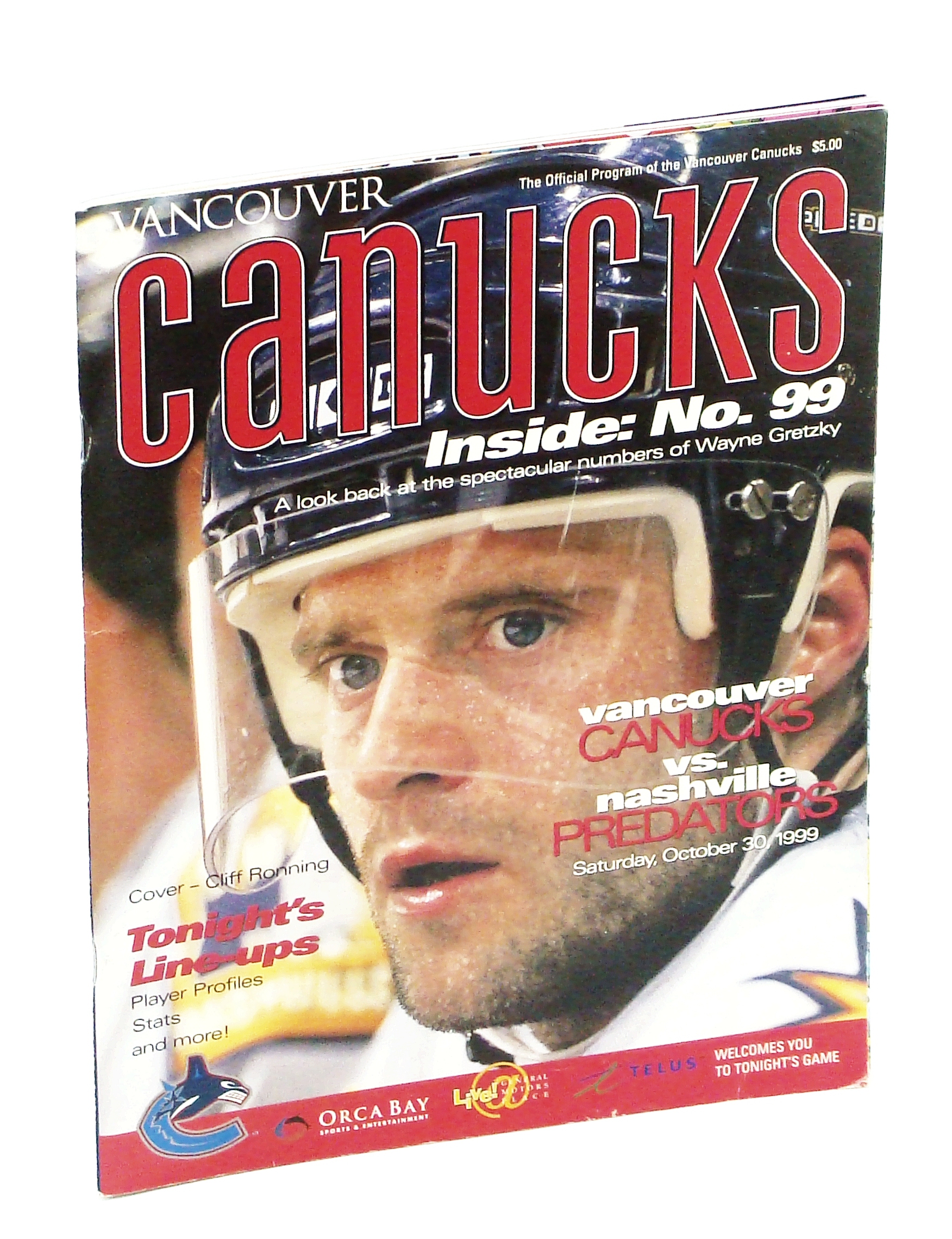 Vancouver Canucks Official Program Vol. 36, No. 1, October 2002 - Paul ...